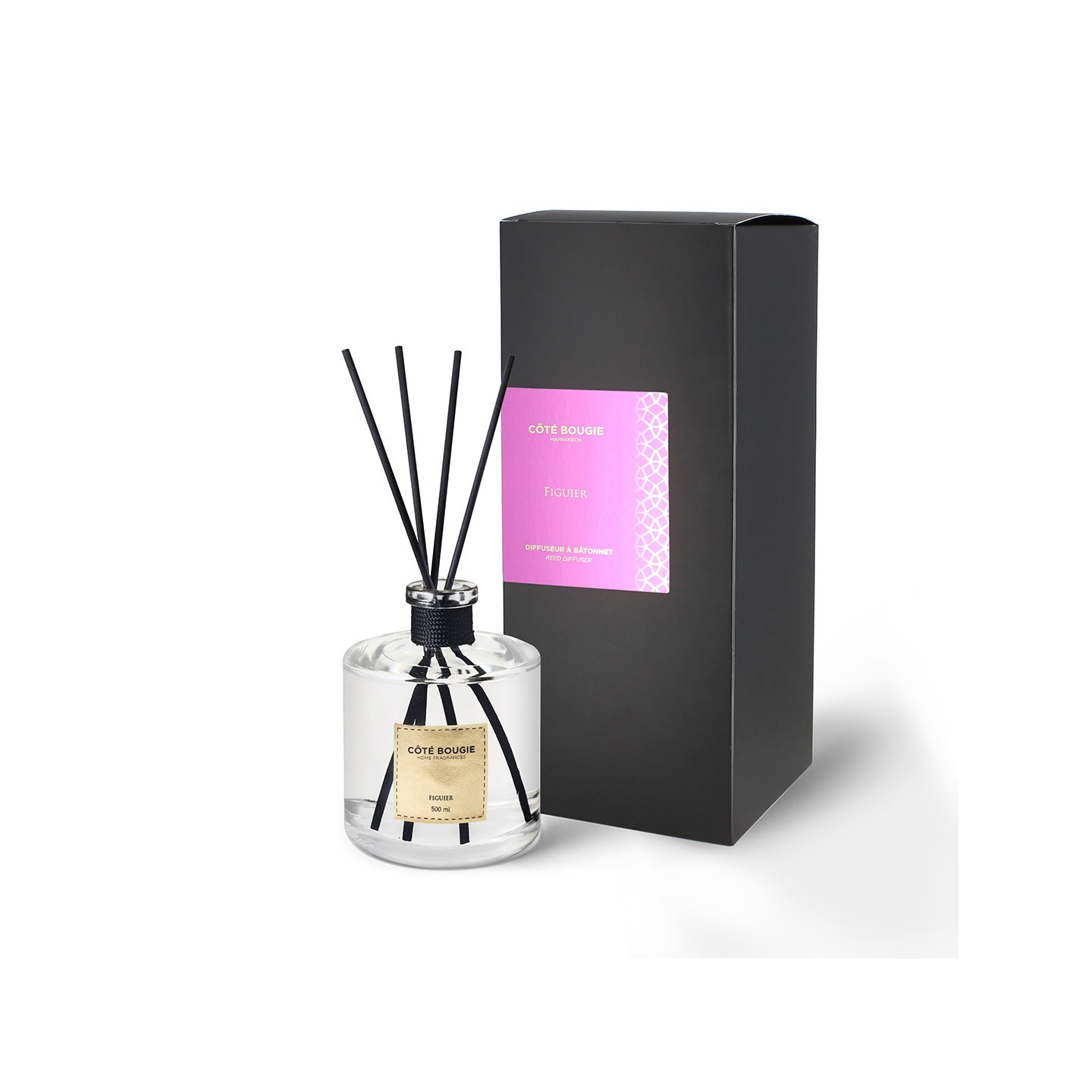 DIFFUSEUR A BATONNET 500ML/FIGUIER